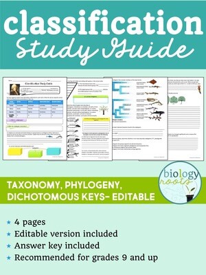 Classification Unit Bundle - Store - Biology Roots