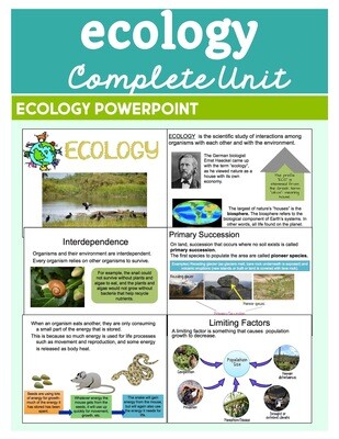 Ecology Unit Bundle - Store - Biology Roots