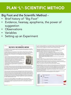 Science Literacy Sub Plan- SCIENTIFIC METHOD - Store - Biology Roots