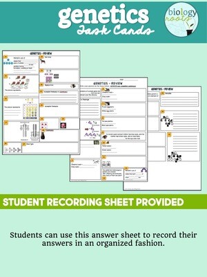 Genetics Task Cards - Store - Biology Roots