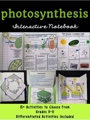 Photosynthesis Interactive Notebook- supports digital - Store - Biology ...