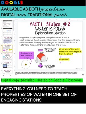 Properties of Water Stations (print and digital) - Store - Biology Roots