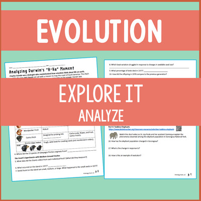 Evolution NGSS Inquiry ATLAS Journal - Store - Biology Roots