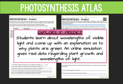 Photosynthesis NGSS Inquiry ATLAS Journal - Store - Biology Roots