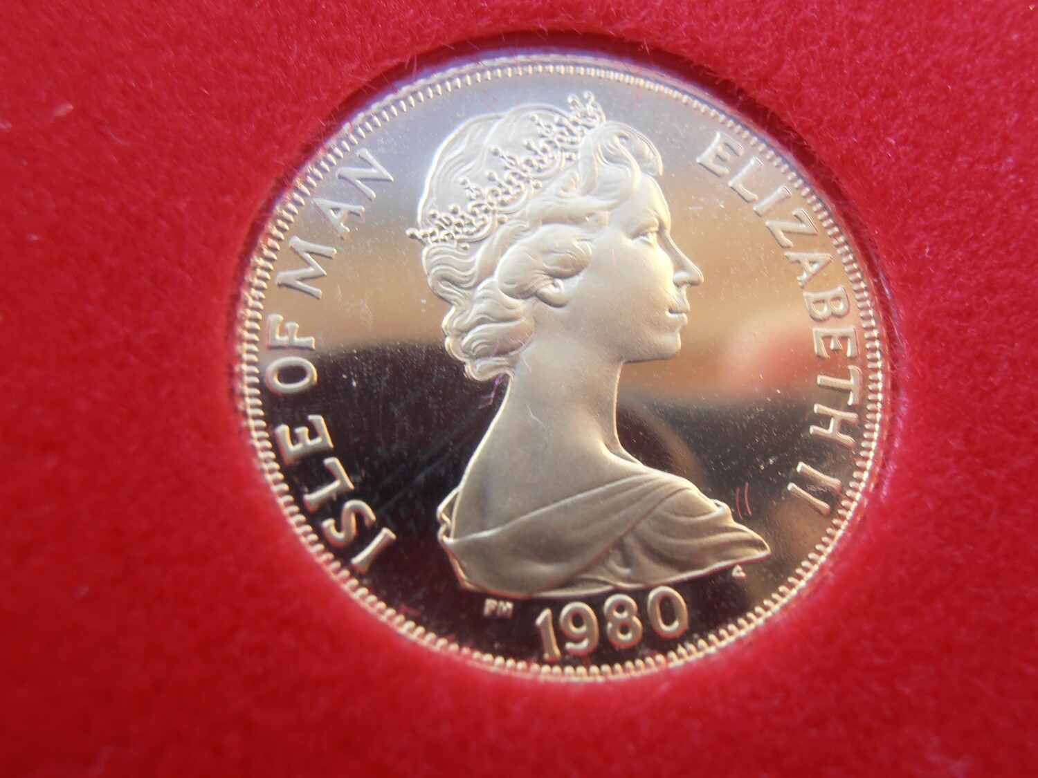 Isle of Man Gold One Crown - 1980