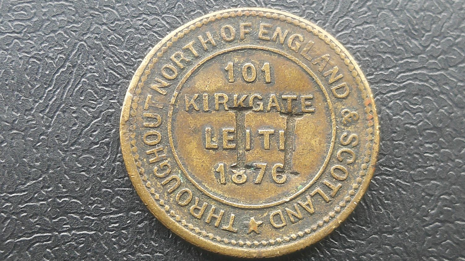 Leith Tea Token - 1876 (Countermarked)