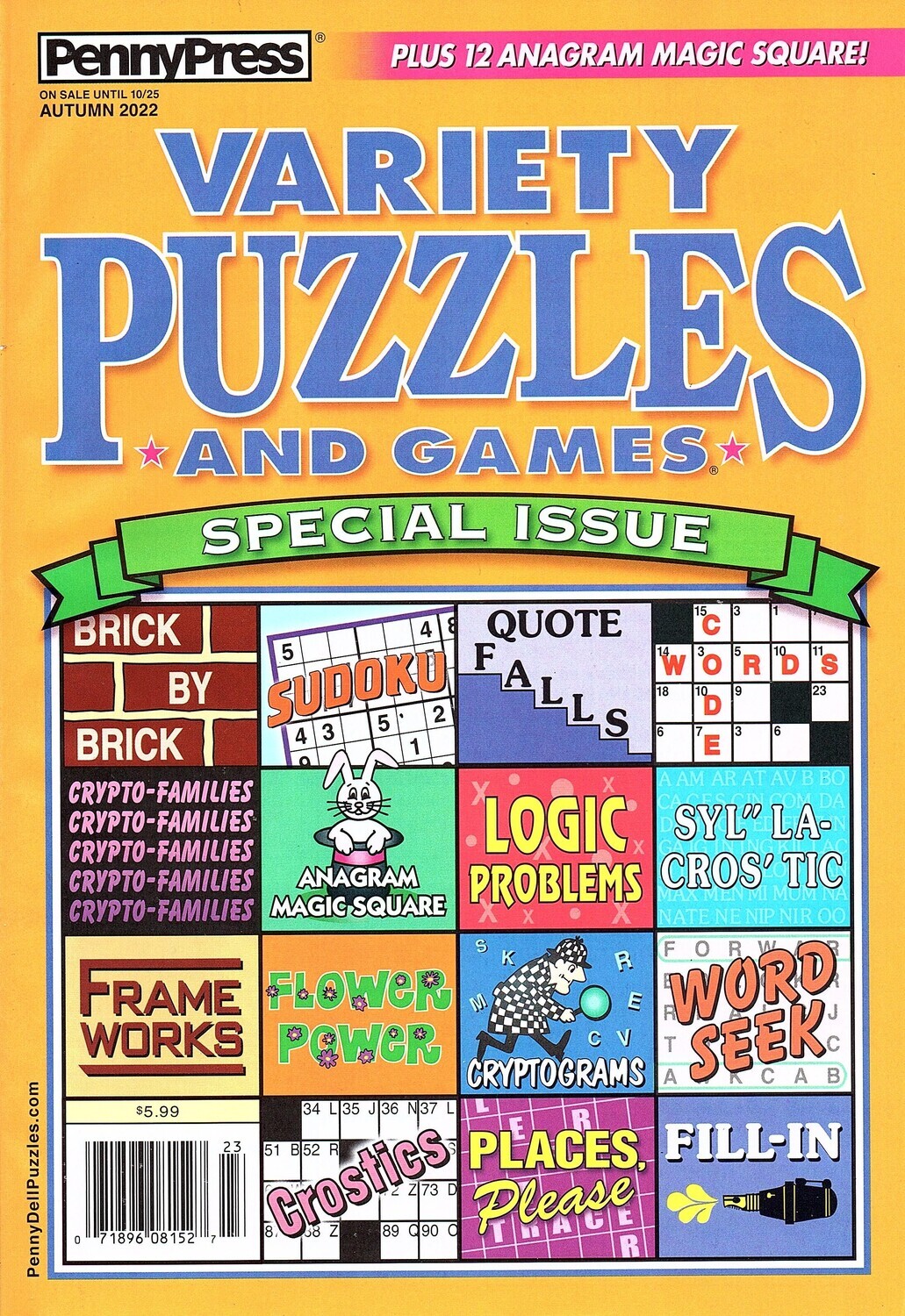 Inmate Puzzles Penny Press Variety Puzzles Autumn 2022