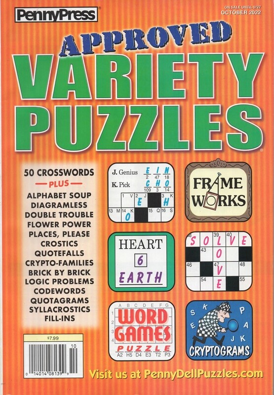 Puzzle Books Inmates |Approved Variety Puzzles Oct 2022