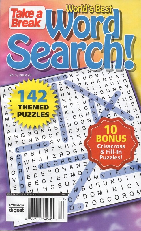 Inmate Puzzles | World's Best Word Search August 2022