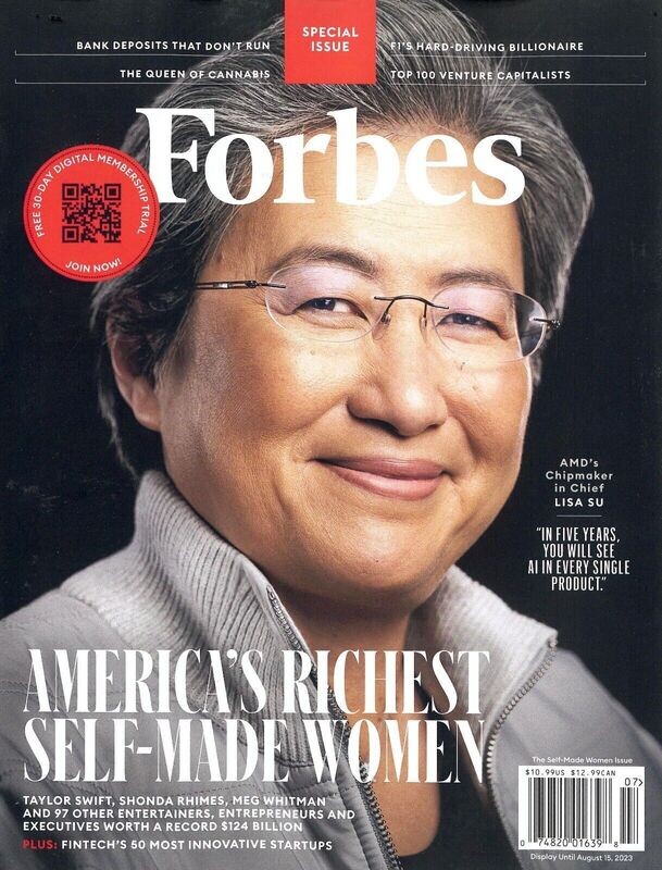 Inmate Magazines | Lisa Su: Forbes Magazine July 2023