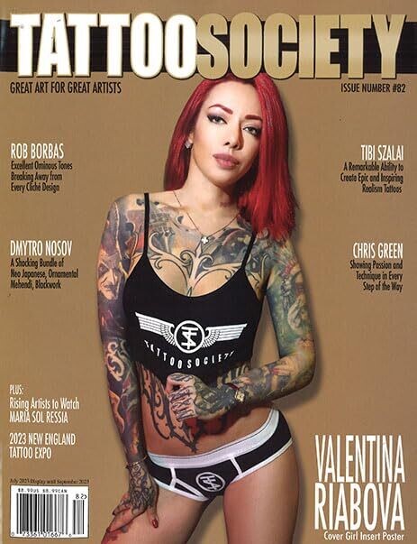 Tattoo magazines | Tattoo Society Magazine Issue 82 - Valentina Riabova