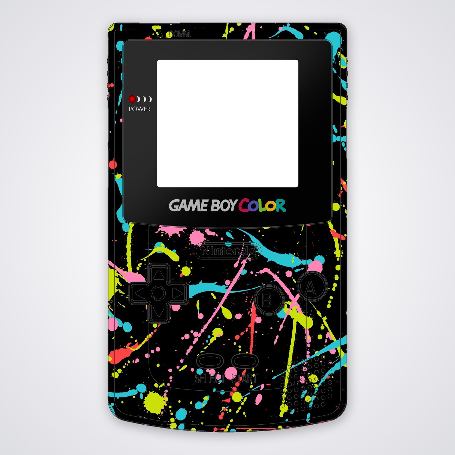 Game Boy Color UV Print Shell Kit (Splash 1)
