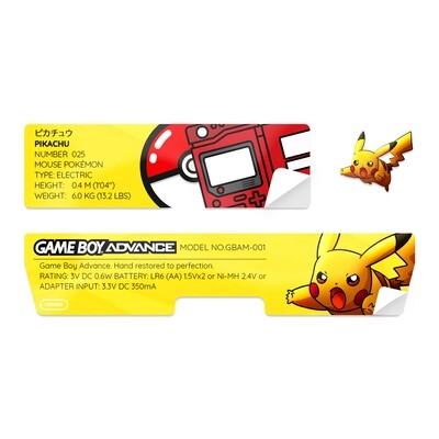 Game Boy Advance Stickers & Labels