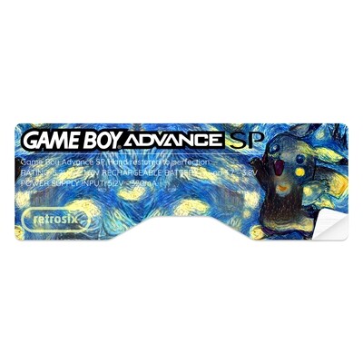 Game Boy Advance SP Stickers