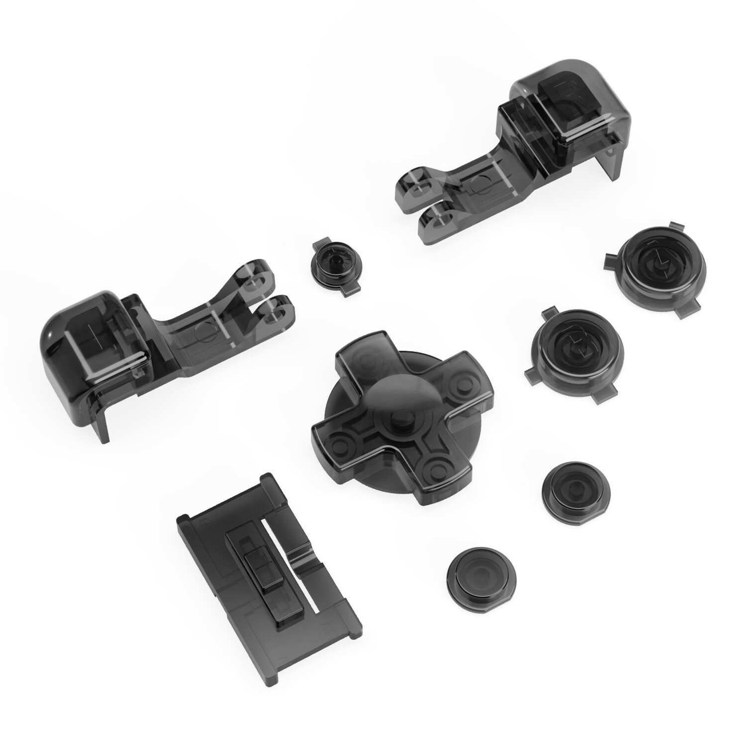 GBA SP Buttons Clear Black gba-sp-buttons-clear-black