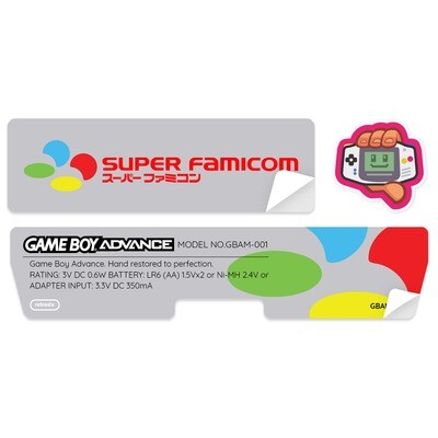 Game Boy Advance Stickers & Labels