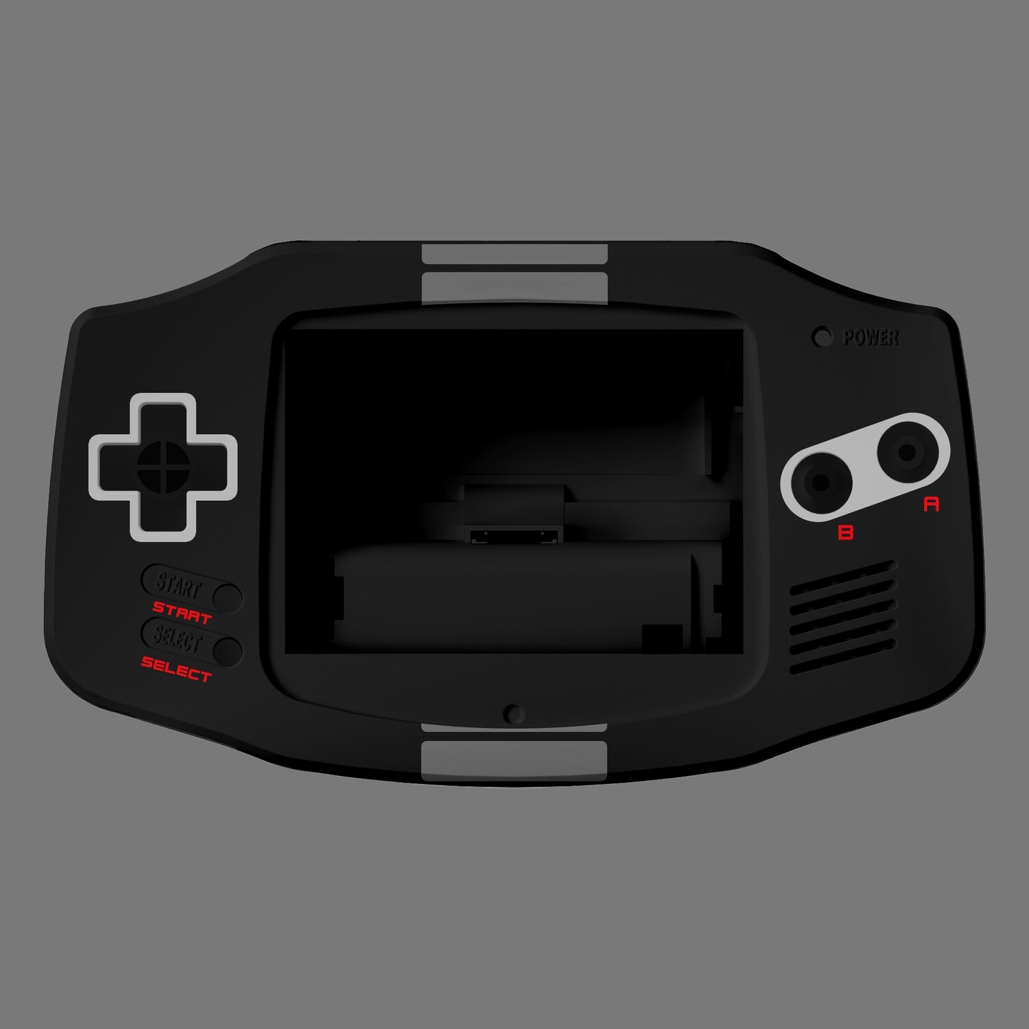 Game Boy Advance Shell (Clear Black)