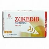 Zukedib 2mg oral 30 tabletas