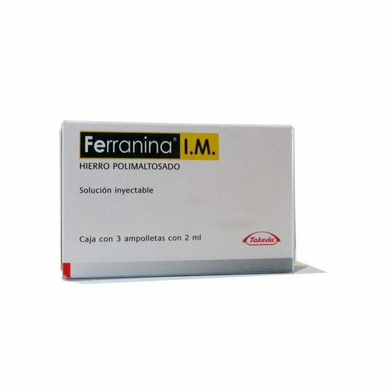 Ferranina IM Solución Inyectable 3 ampolletas