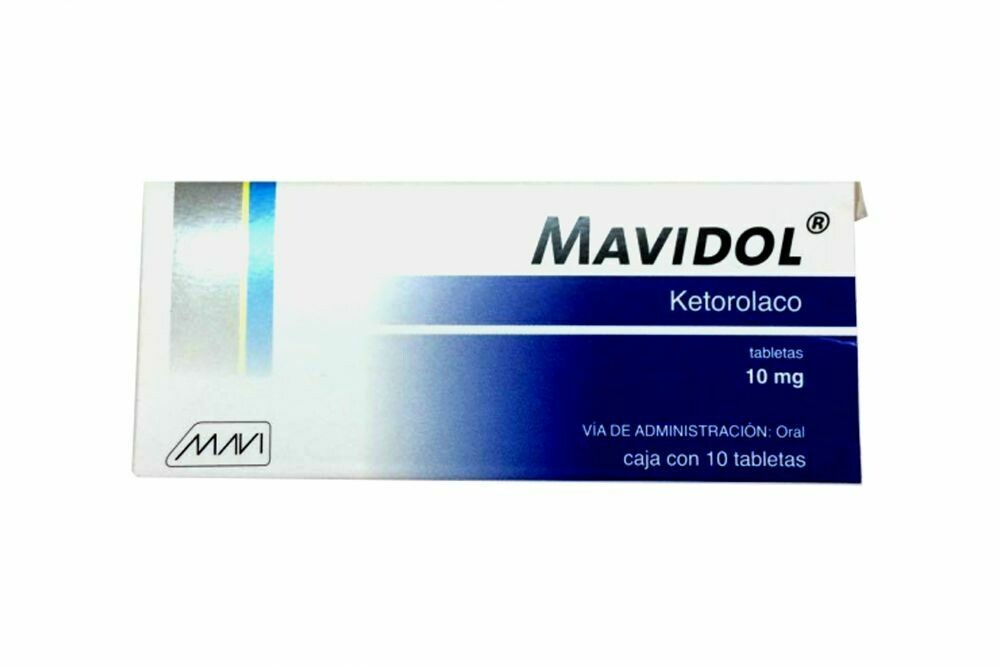 Mavidol 10mg oral 10 tabletas