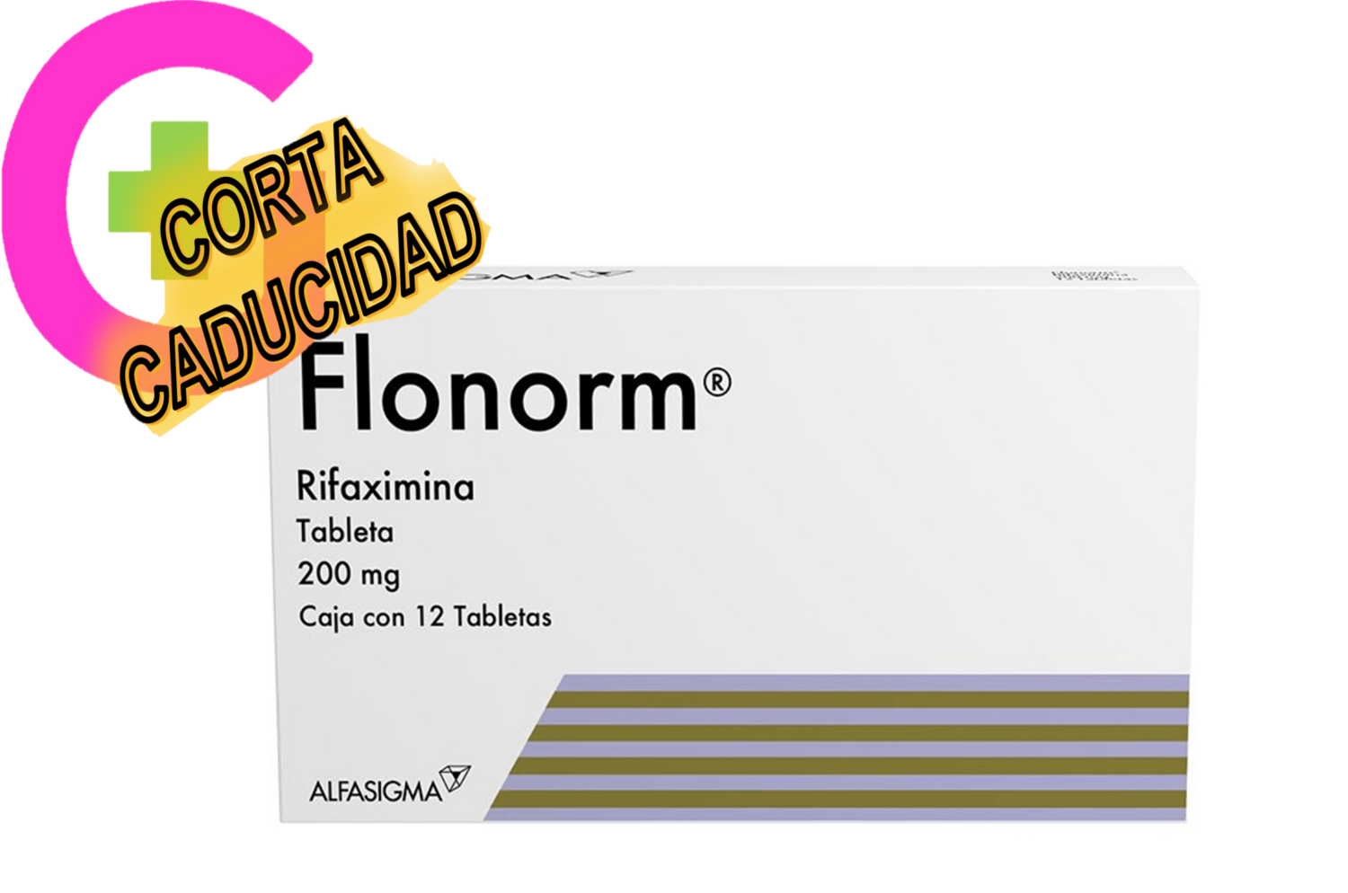 Flonorm 200mg oral 12 tabletas