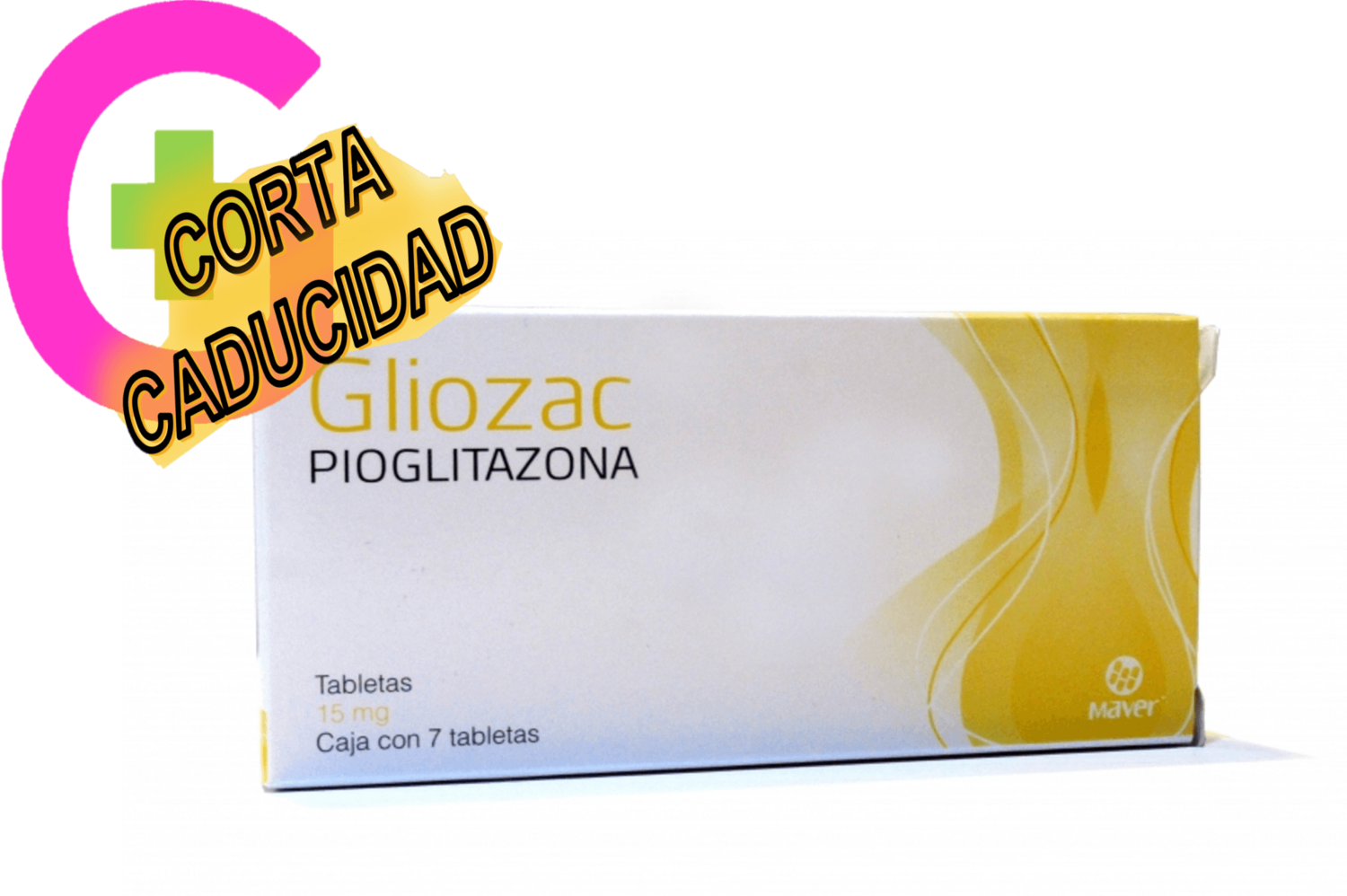 Gliozac 15mg oral 7 tabletas