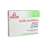 Acido ascorbico 1g Solución Inyectable 6 Ampolletas