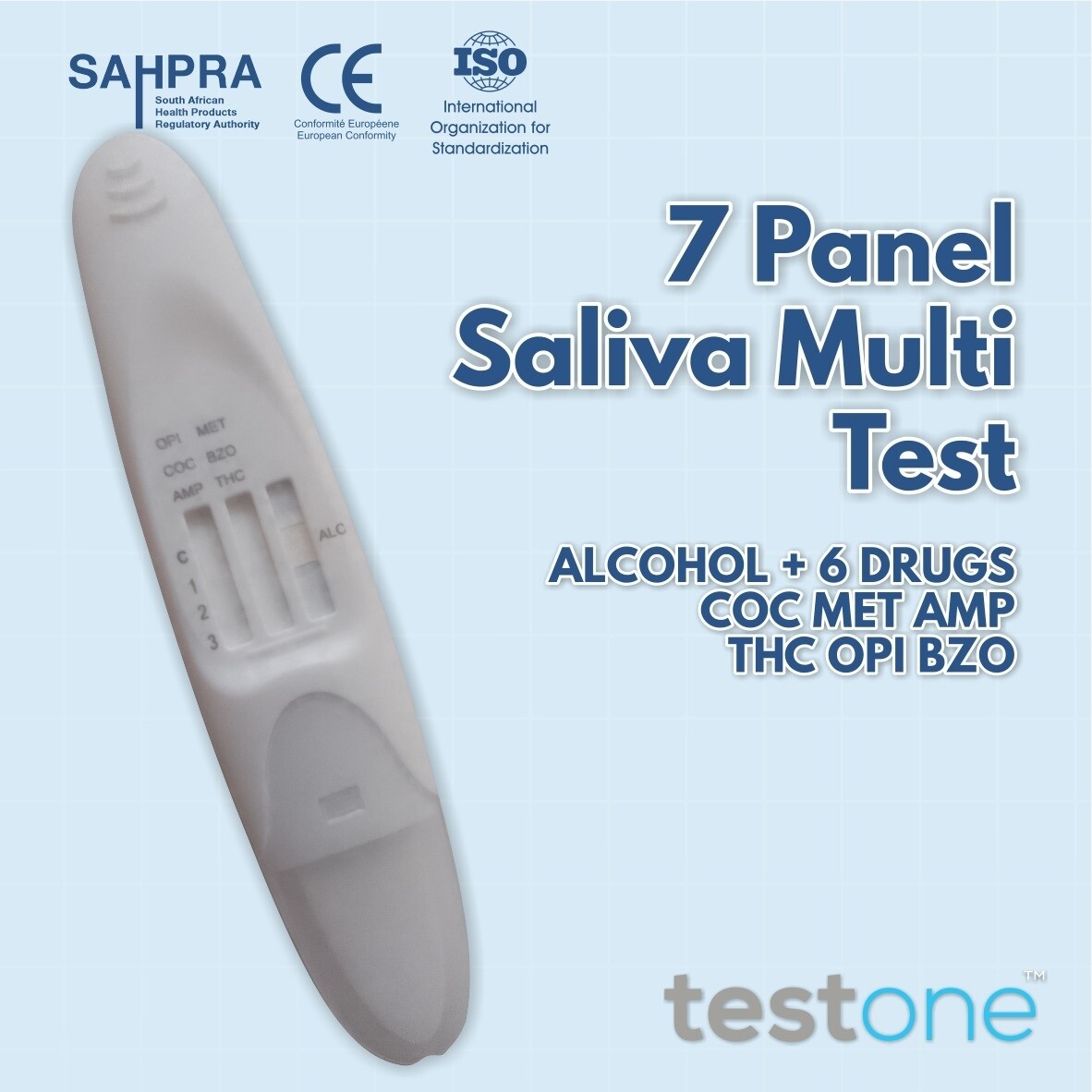 Saliva 7 Panel Multi Drug and Alcohol Test