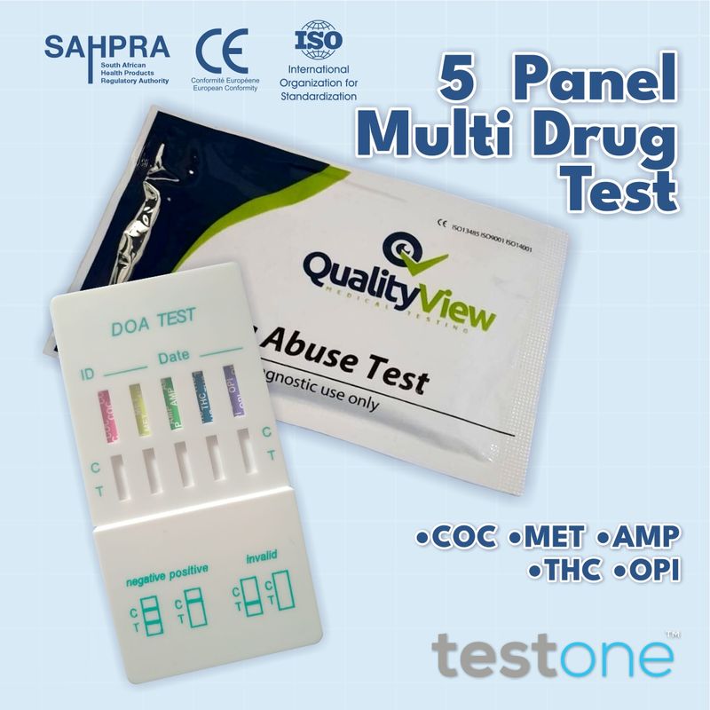 5 Panel Multi Drug Test - Quality View