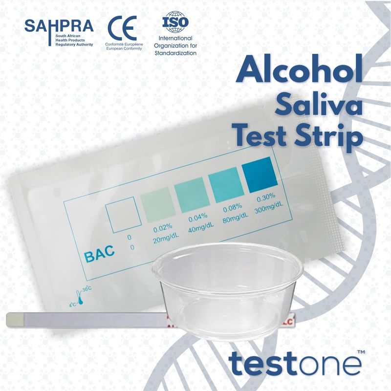 Alcohol Saliva Test Strip - testone.co.za