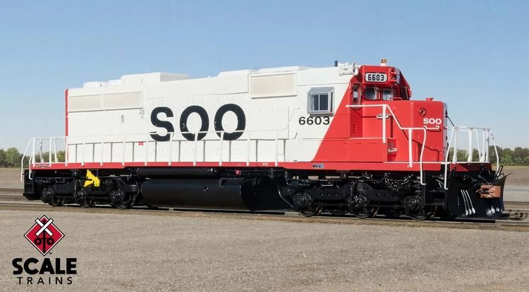 ScaleTrains Rivet Counter HO EMD SD40-2 w/DCC & Sound - Soo Line : #6603