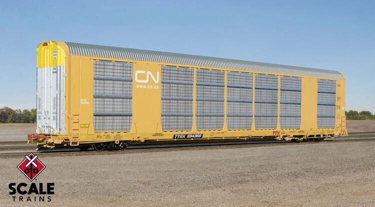 ScaleTrains Rivet Counter HO Scale Gunderson Multi-Max Autorack, CN #694360