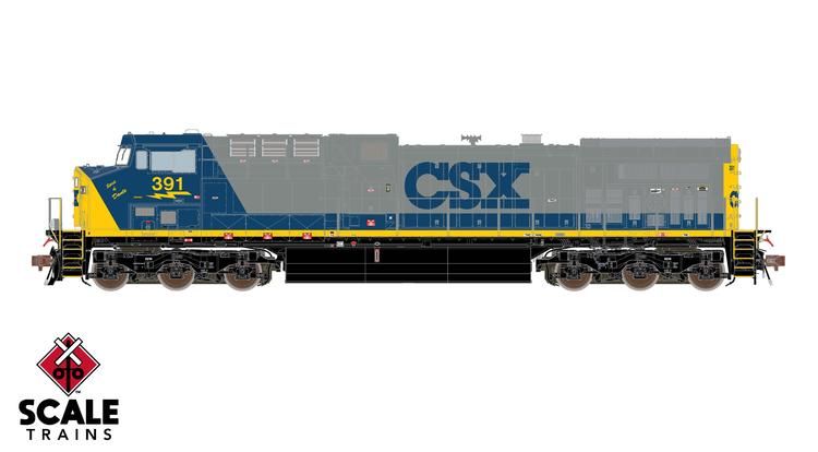 ScaleTrains Rivet Counter HO GE AC4400CW w/DCC & Sound - CSX / YN2 / Spirit of Dante : #391