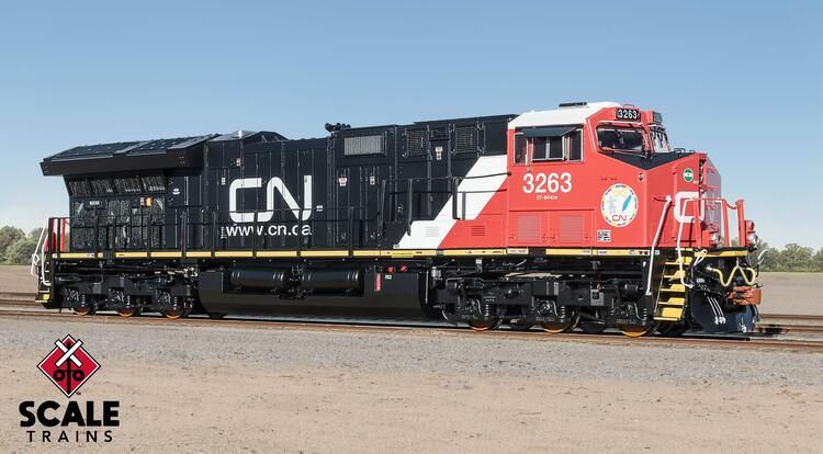 ScaleTrains Rivet Counter HO GE ET44AC Tier 4 GEVO w/DCC & Sound - CN / Aboriginal Affairs : #3280