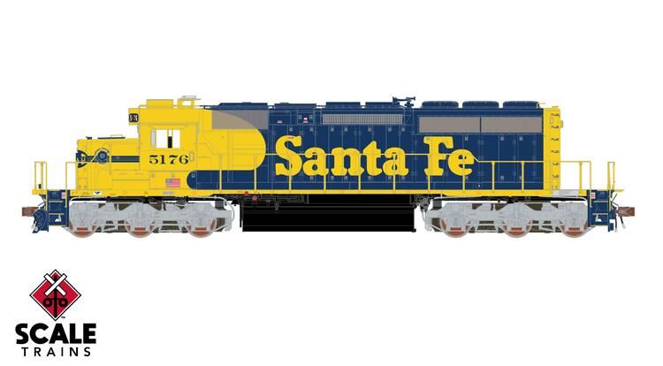 ScaleTrains Rivet Counter HO EMD SD40-2 w/DCC & Sound - Santa Fe : #5176