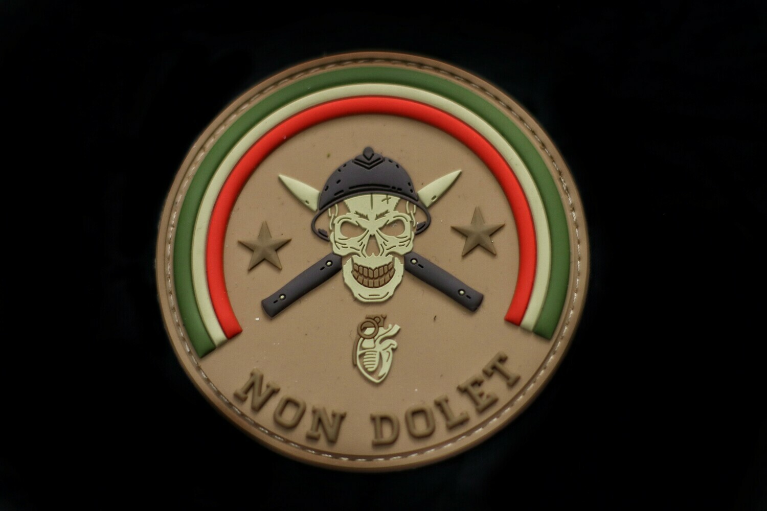 PATCH LOW VIS DESERT TAN PVC