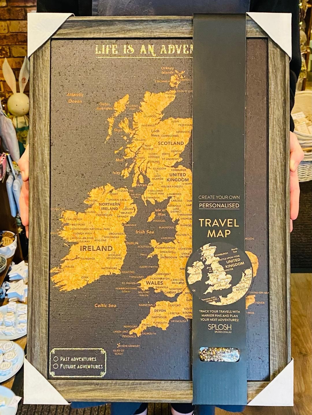 'UK Travel Map' - Large