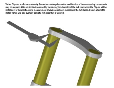 Vortex Clip On Handle Bars