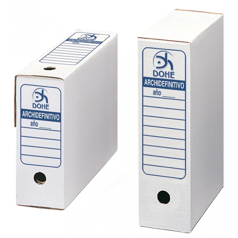 Archivador caja anual Folio cartón