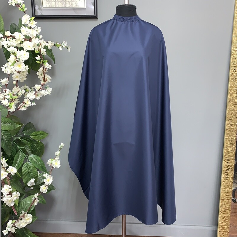 Пеньюар парикмахерский синий на крючках