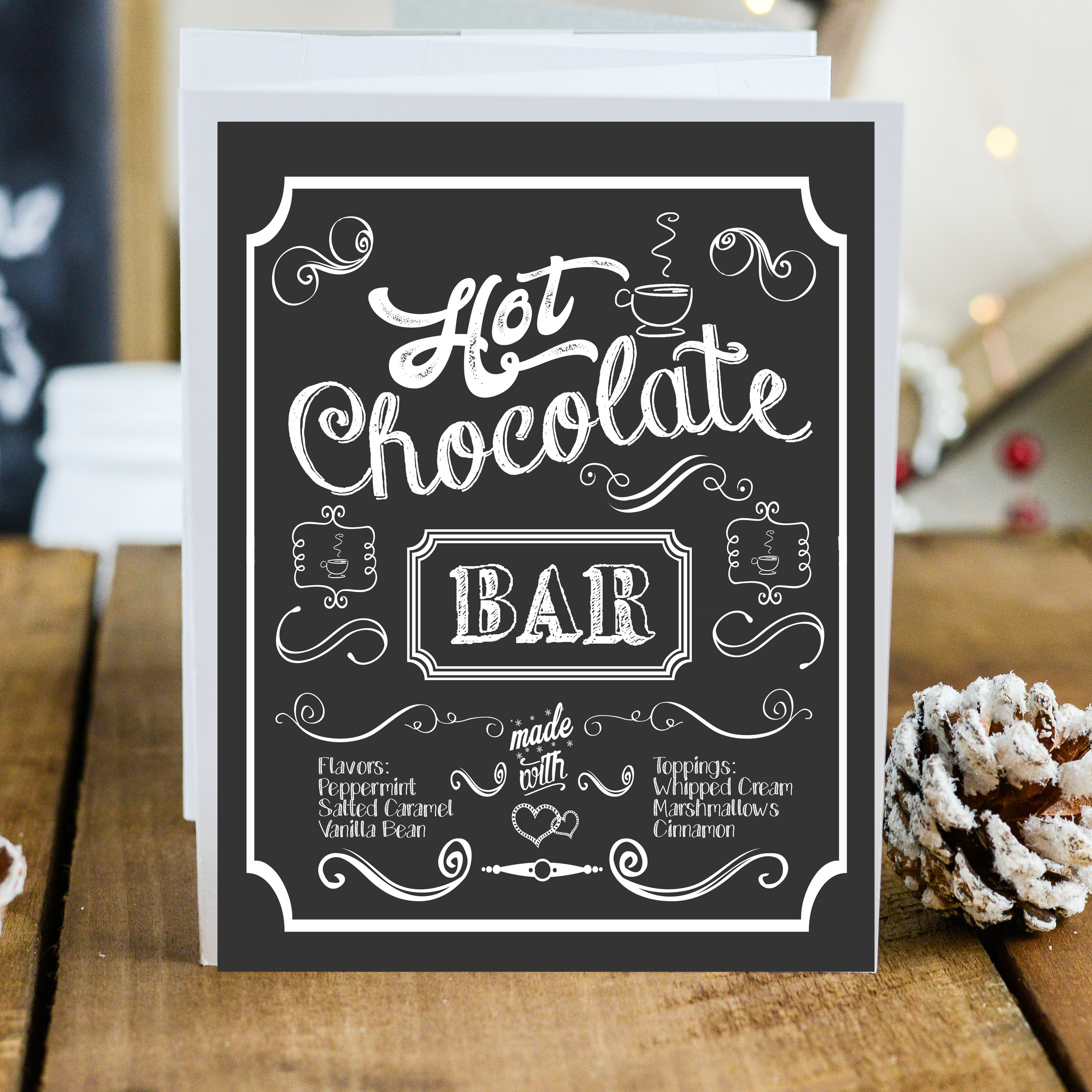 Hot Chocolate Sign Printable