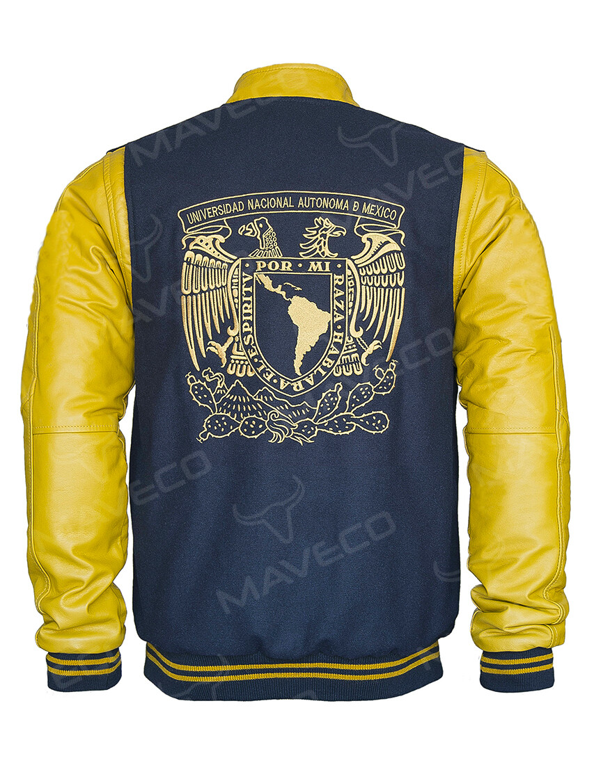 CHAMARRA MAVERICK PREMIUM CABALLERO PIEL/PAÑO UNAM©