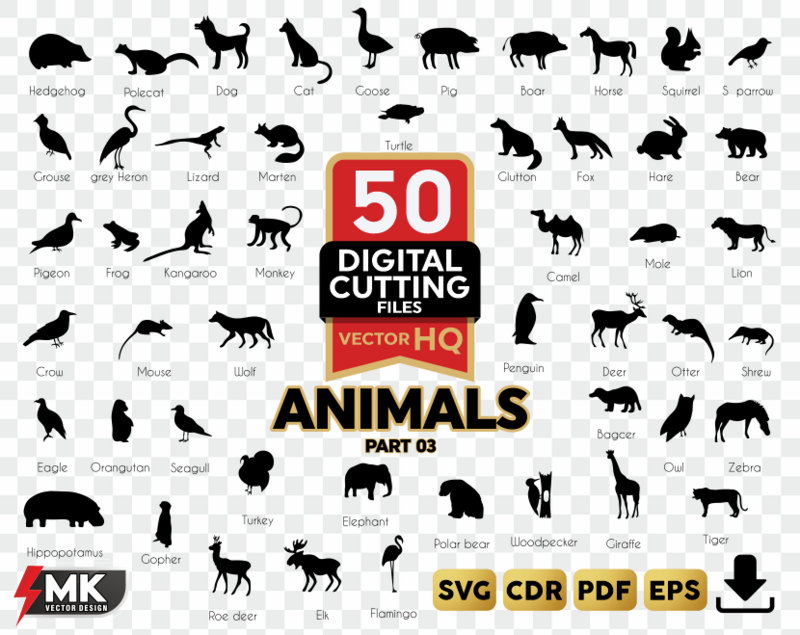 Animals SVG Bundle #03 | SVGMKCREATIVE