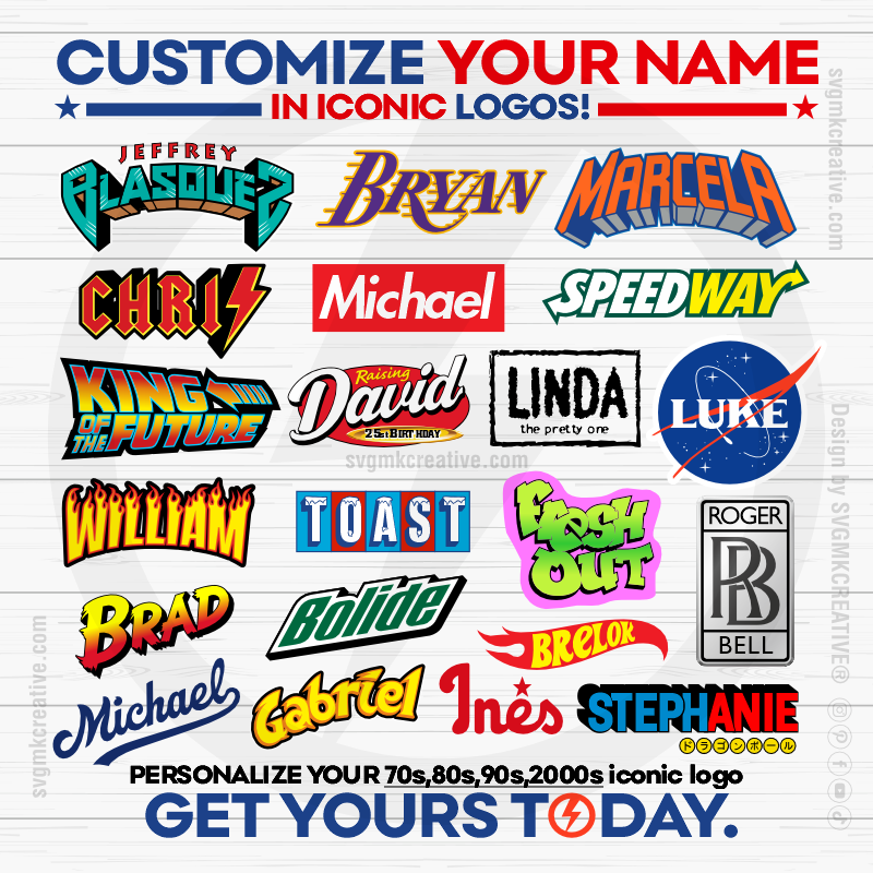 Custom Retro Logo Designs - Personalized Iconic Logos | SVGMKCreative