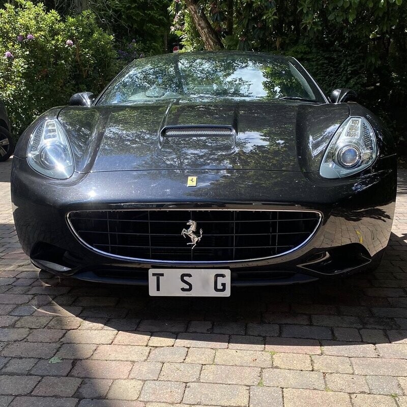 Ferrari California front license mount