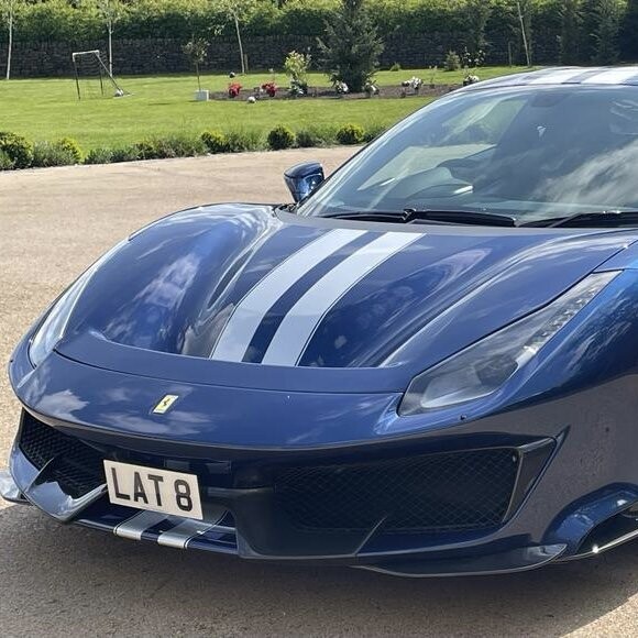 Ferrari 488 Pista Spider front license mount