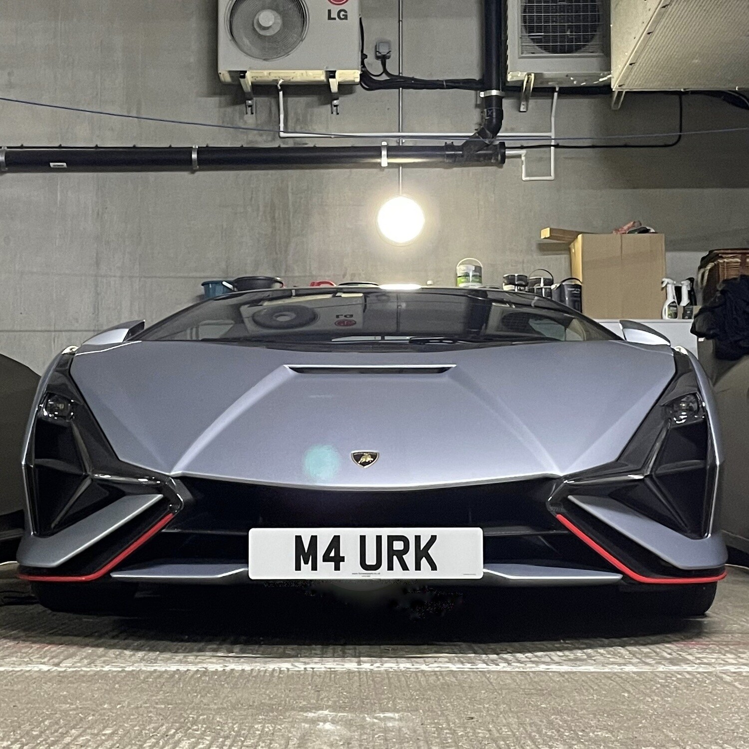 Aventador Sian Front License Plate Mount , NO DRILLING REQUIRED