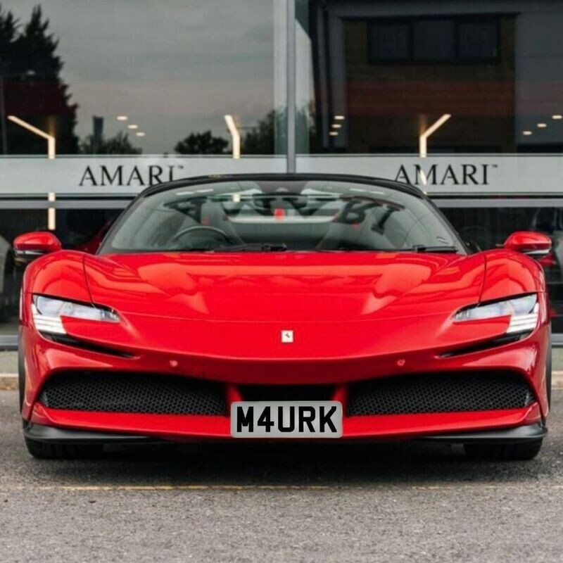 Ferrari SF90 Number Plate , NO BUMPER DRILLING