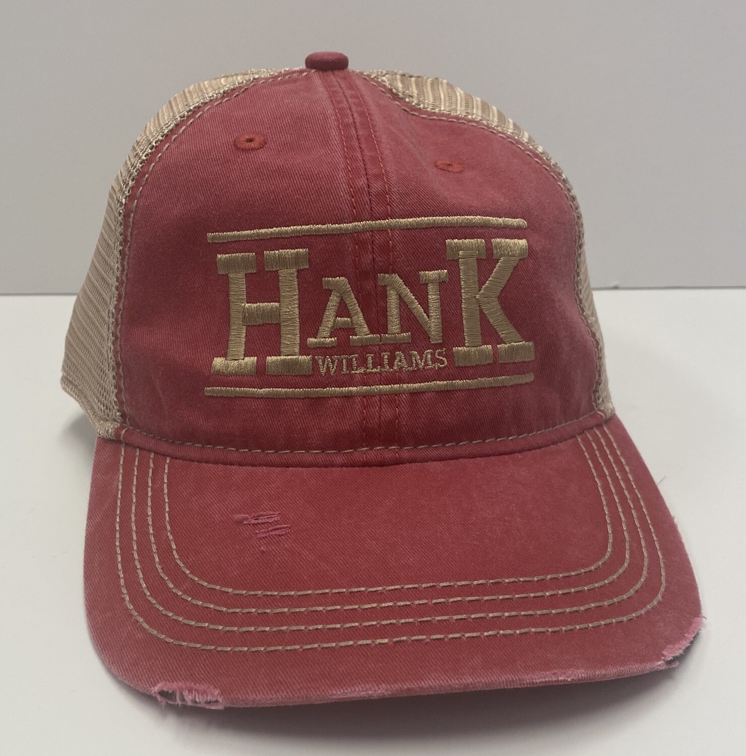 Hat - Distressed - Ruby