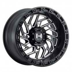Hostile H116 Jigsaw 15x8 4x137 +0 Full Satin Black Milled Wheel